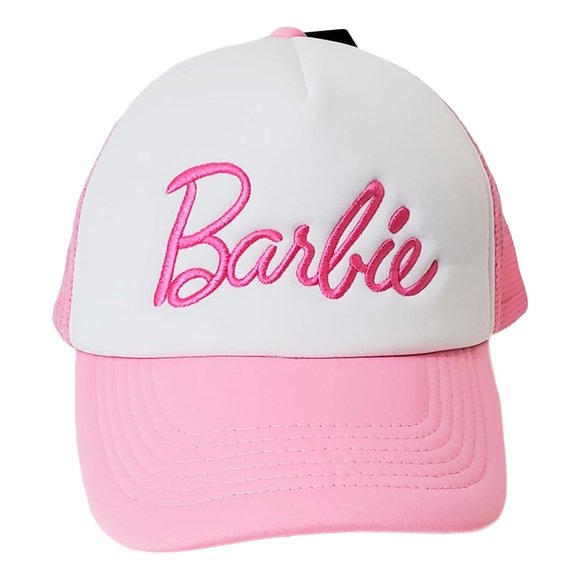 Barbie | Accessories | Nwt Barbie Authentic Womens Pink White Trucker ...